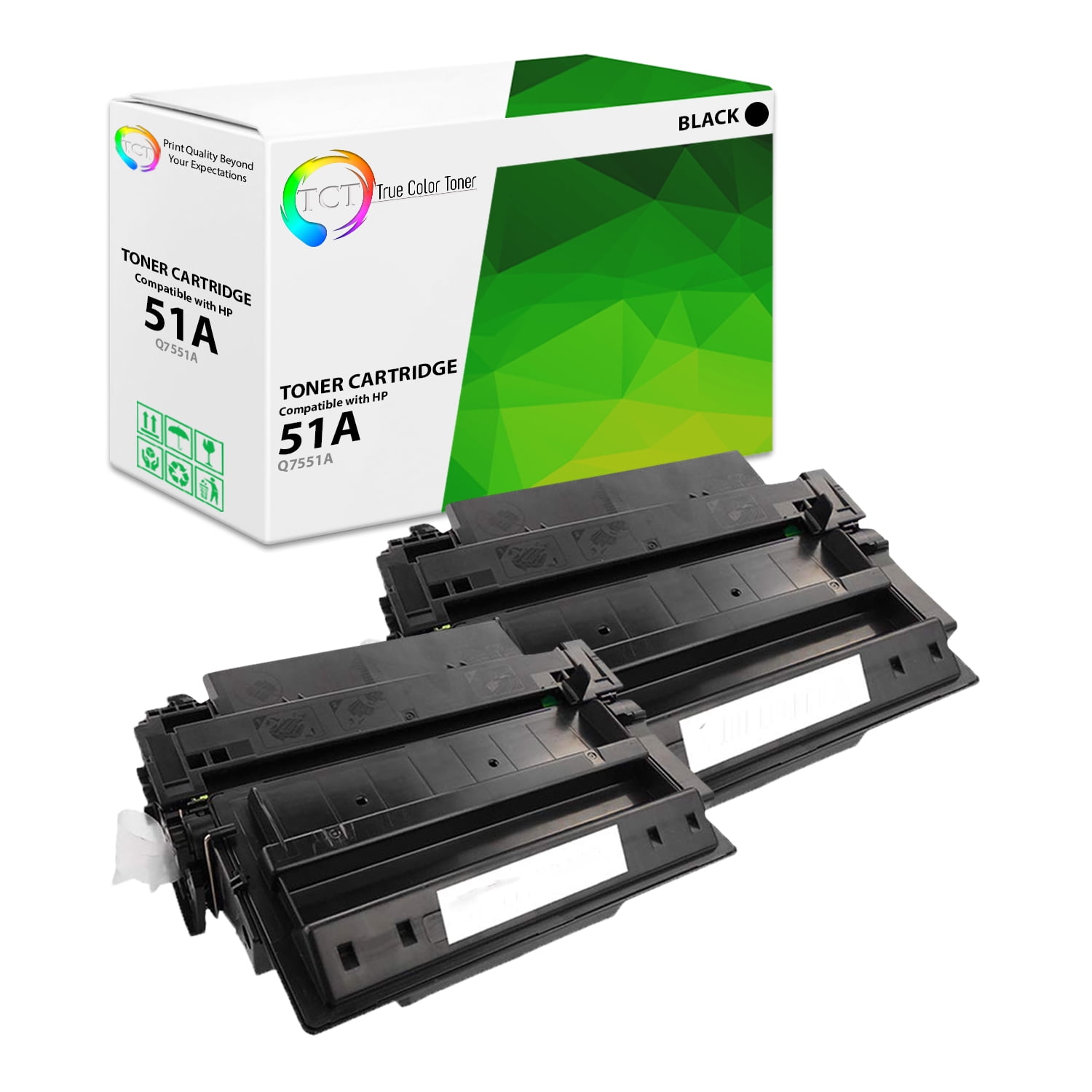 TCT 51A Toner Cartridge 2 Pack - Premium Compatible Replacement for HP ...
