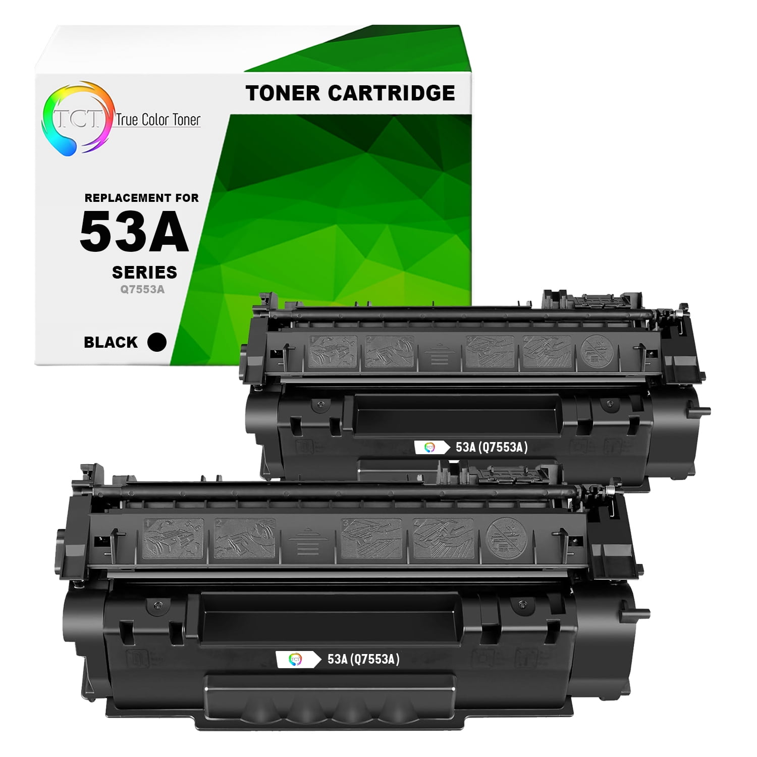 TCT 53A Toner Cartridge 2 Pack - Premium Compatible Replacement for HP ...