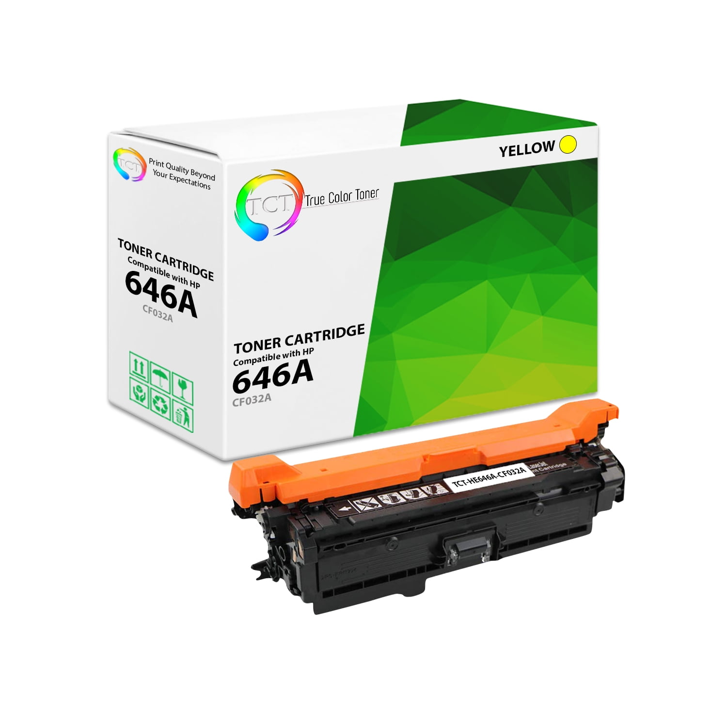 TCT 646A Yellow Toner Cartridge - Premium Compatible Replacement for HP ...