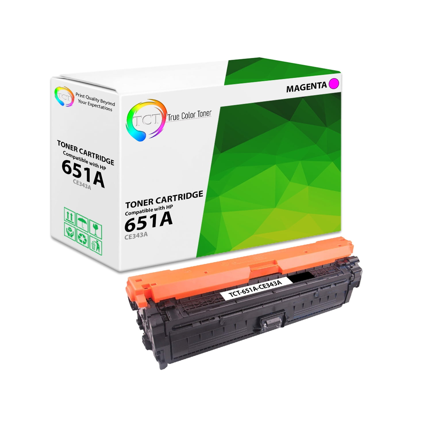 TCT 651A Magenta Toner Cartridge - Premium Compatible Replacement for ...
