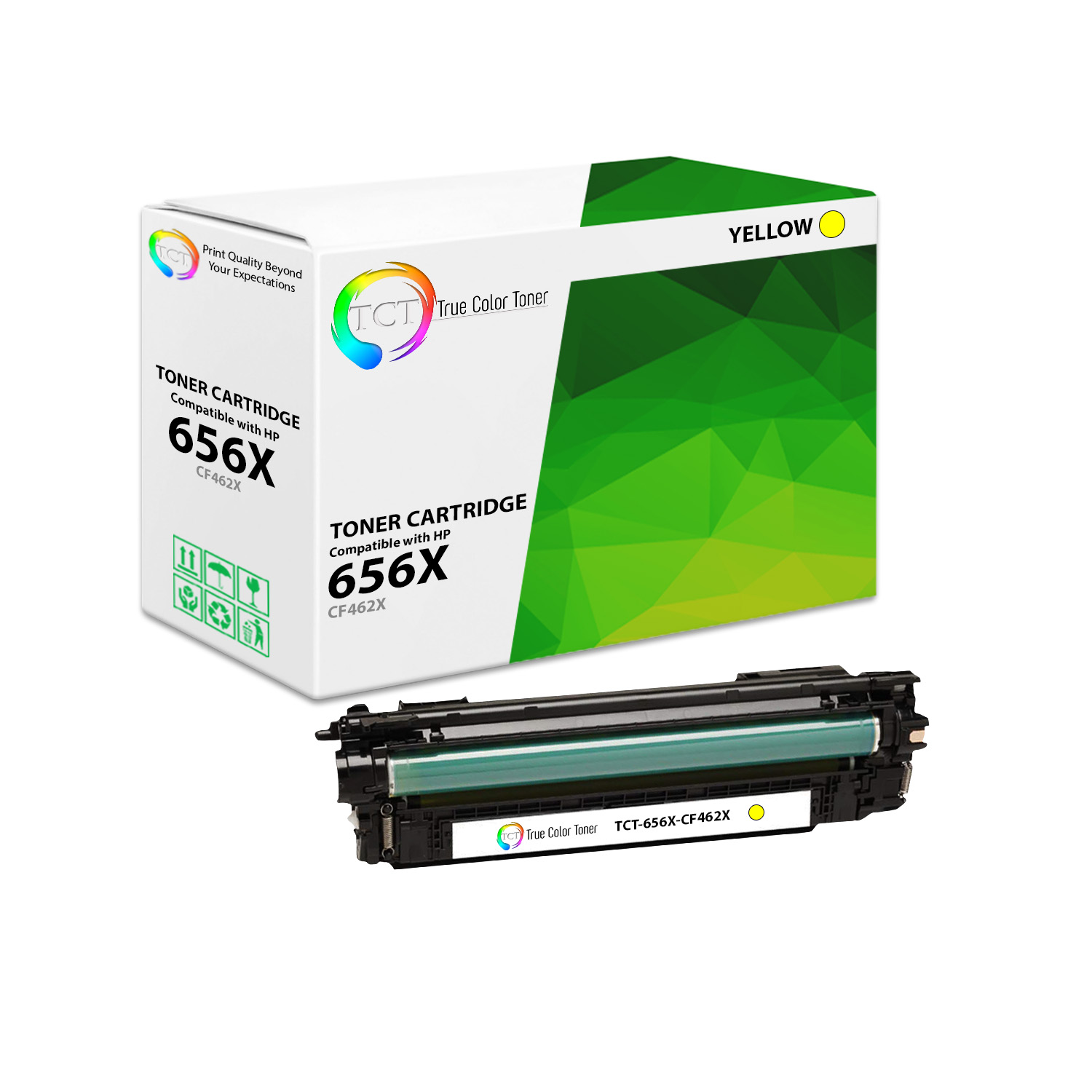 TCT 656X Yellow Toner Cartridge - Premium Compatible Replacement for HP ...