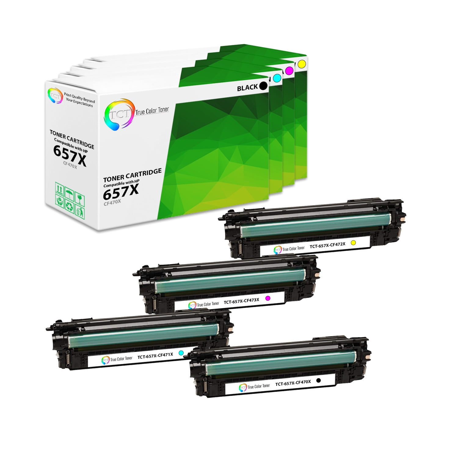 TCT High Yield Compatible Toner Cartridges Replacement for HP 657X ...