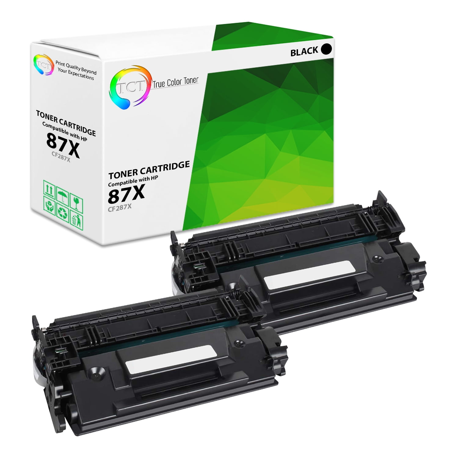TCT 87X Toner Cartridge 2 Pack - Premium Compatible Replacement for HP ...
