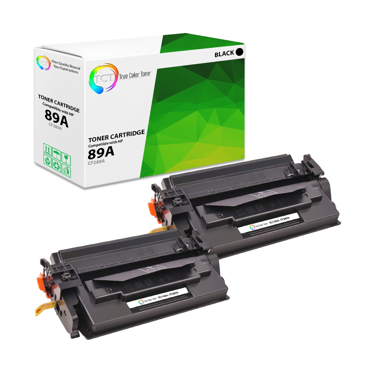 TCT 89A Toner Cartridge 2 Pack - Premium Compatible Replacement for HP ...