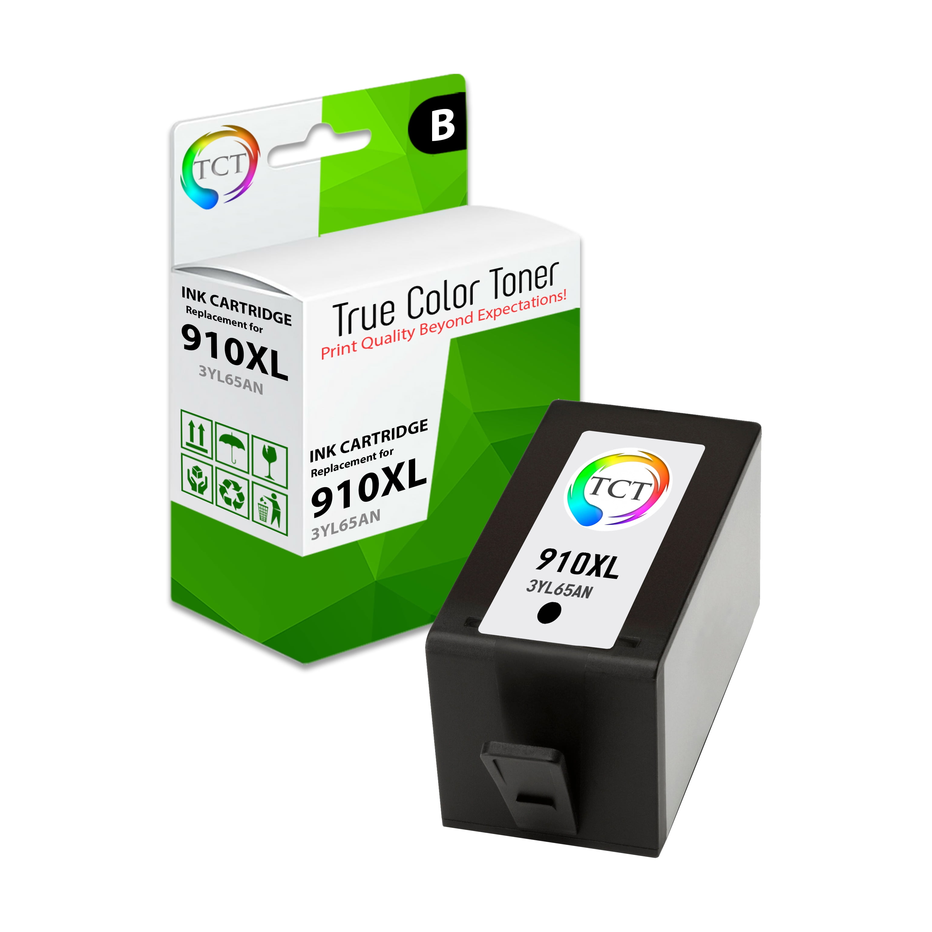 TCT 910XL Black Ink Cartridge - Premium Compatible Replacement for HP ...