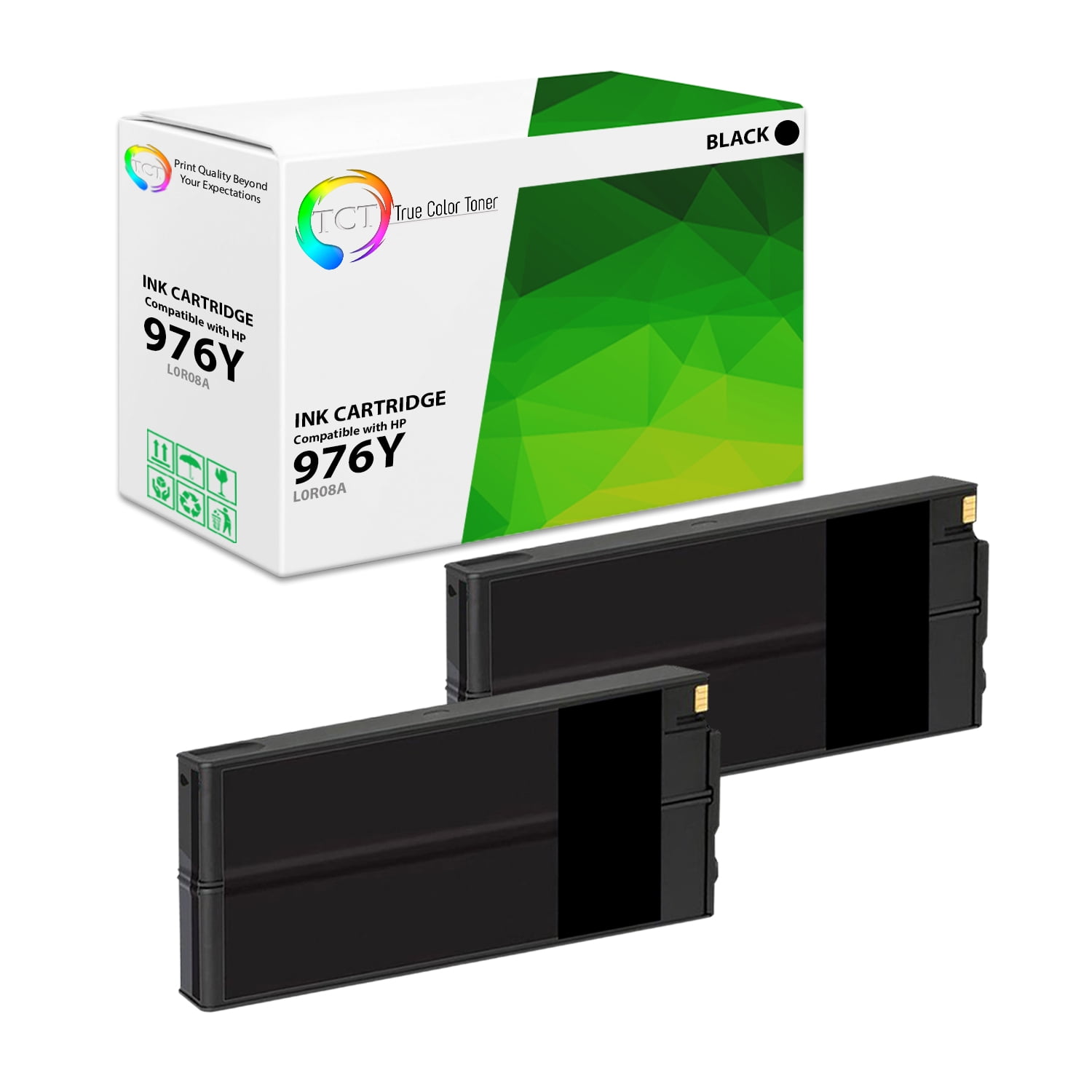 TCT 976Y Black Ink Cartridge 2 Pack - Premium Compatible Replacement ...