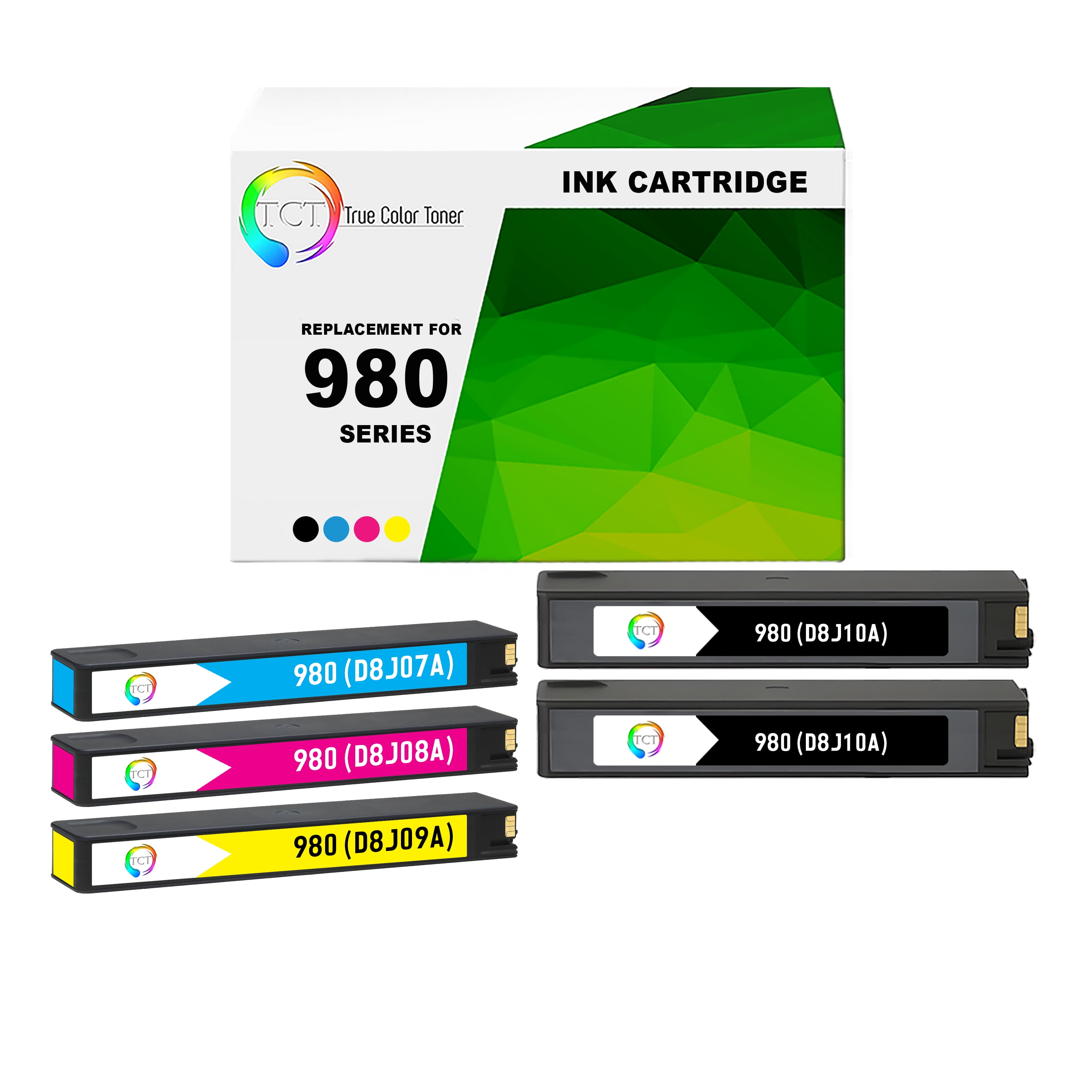 TCT 980 Ink Cartridge 5 Pack - Premium Compatible Replacement for HP ...