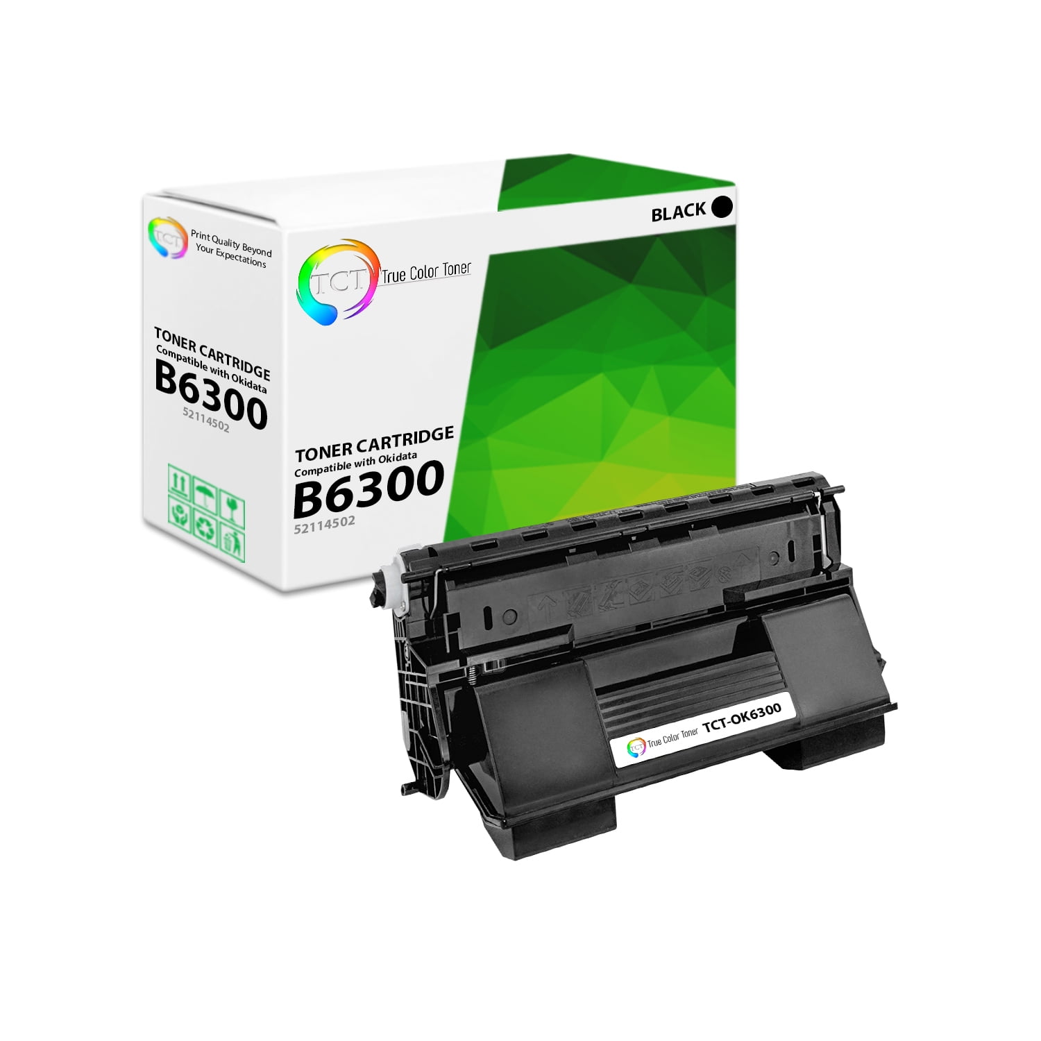 TCT B6300 Toner Cartridge - Premium Compatible Replacement for Okidata ...