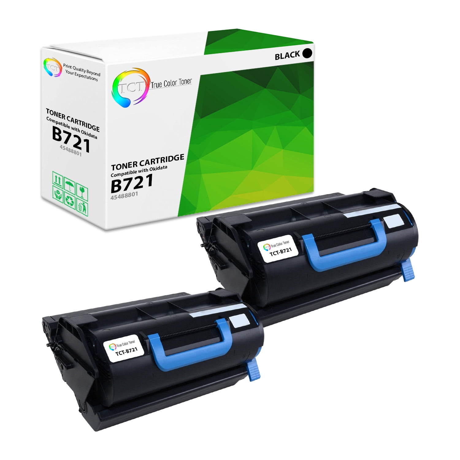 TCT B721 Toner Cartridge 2 Pack - Premium Compatible Replacement for ...