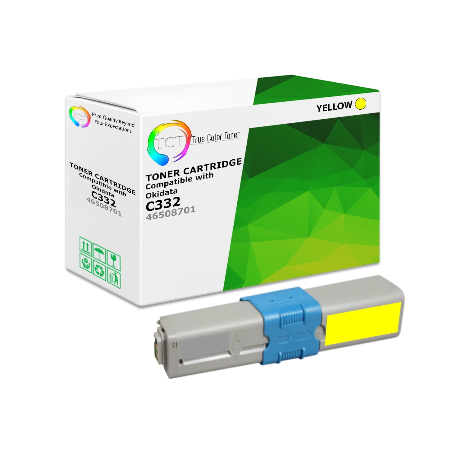 TCT C332 Yellow Toner Cartridge - Premium Compatible Replacement for ...