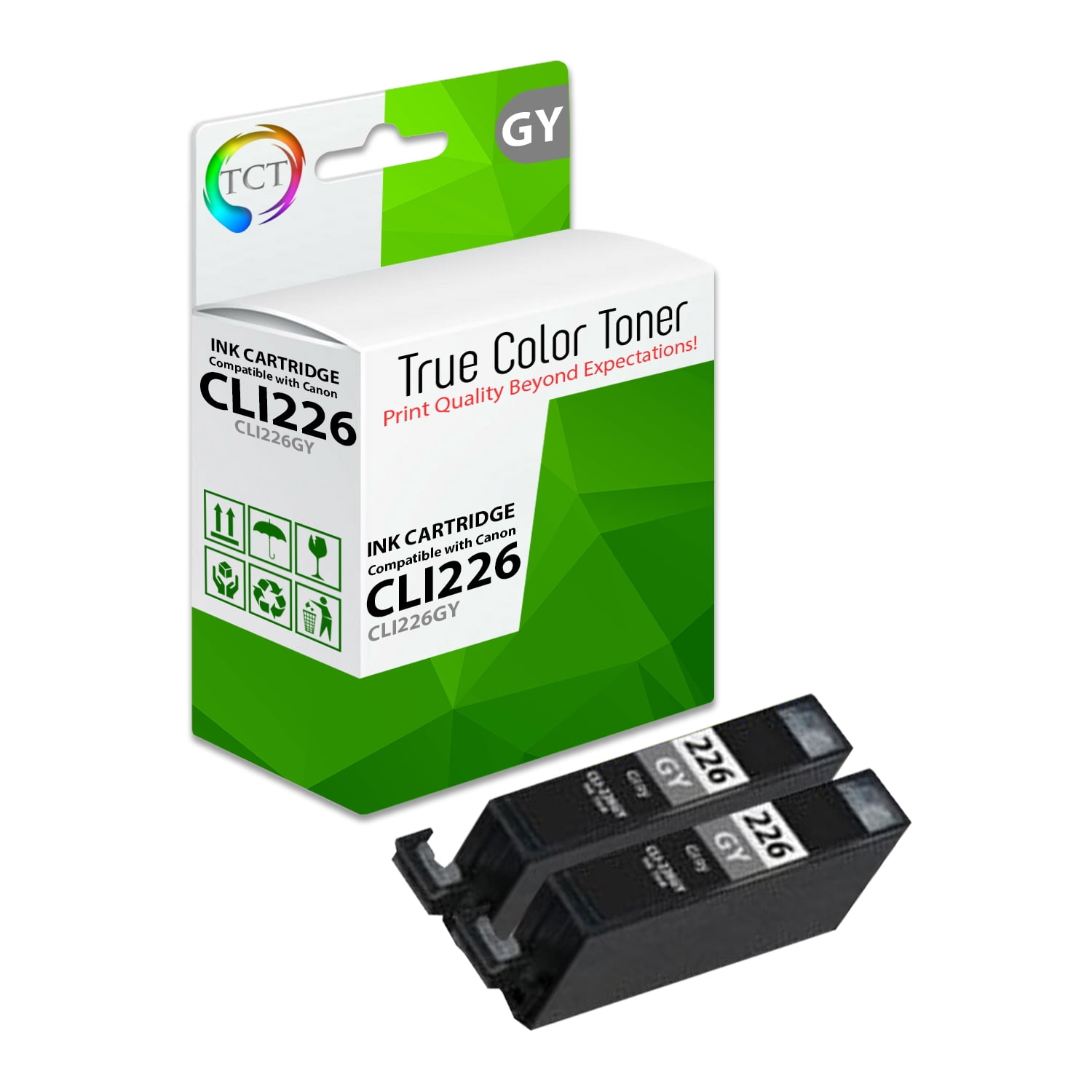 TCT CLI226 Grey Ink Cartridge 2 Pack - Premium Compatible Replacement ...