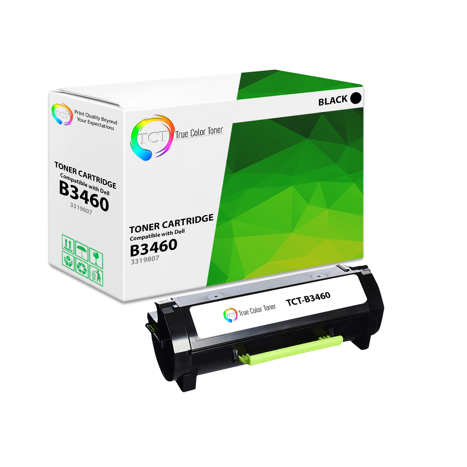 Remanufactured Dell 593-BBKD toner cartridge - high capacity black - 4 ...