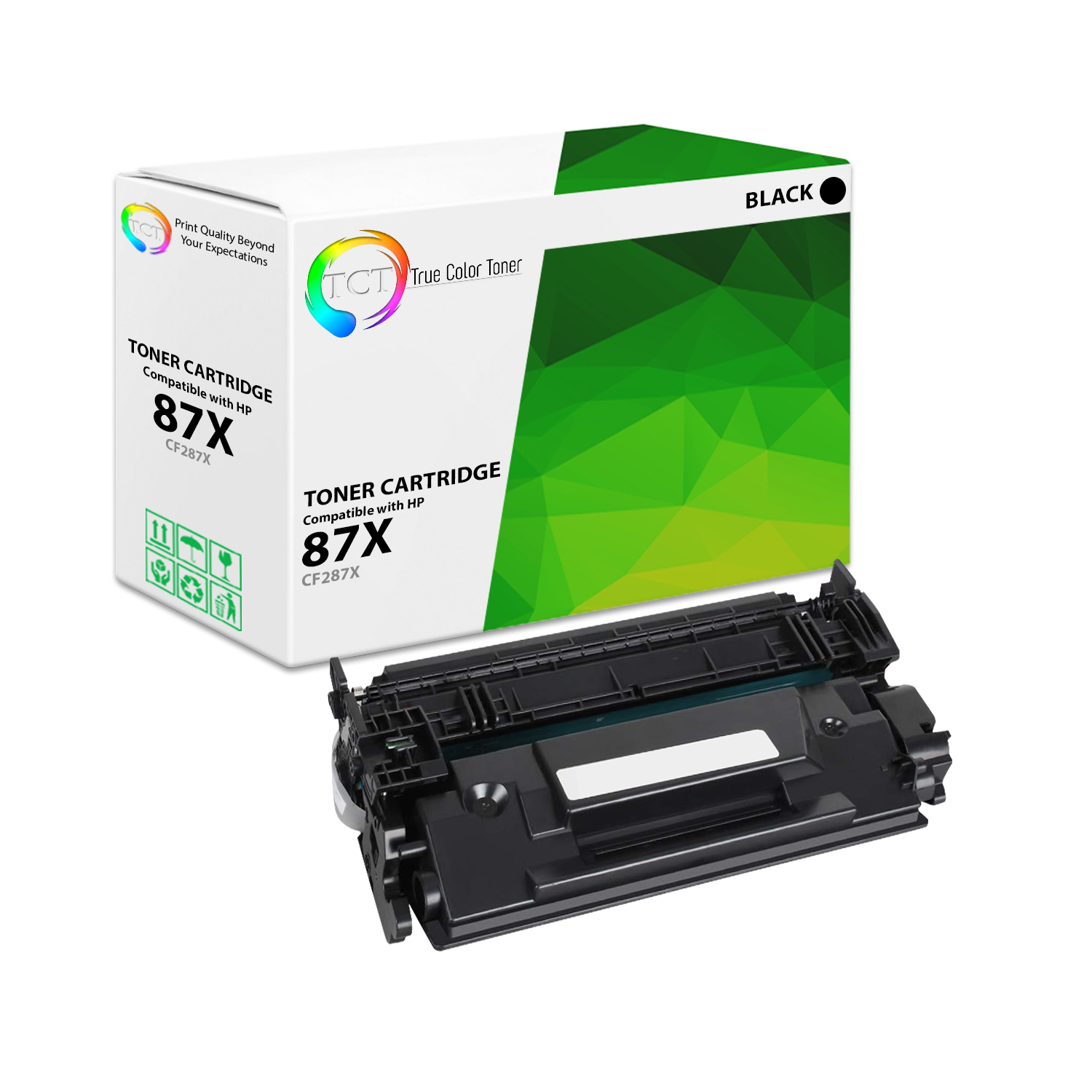 Compatible for 87X (CF287X) Toner Cartridge, BLACK, 18K HIGH YIELD ...