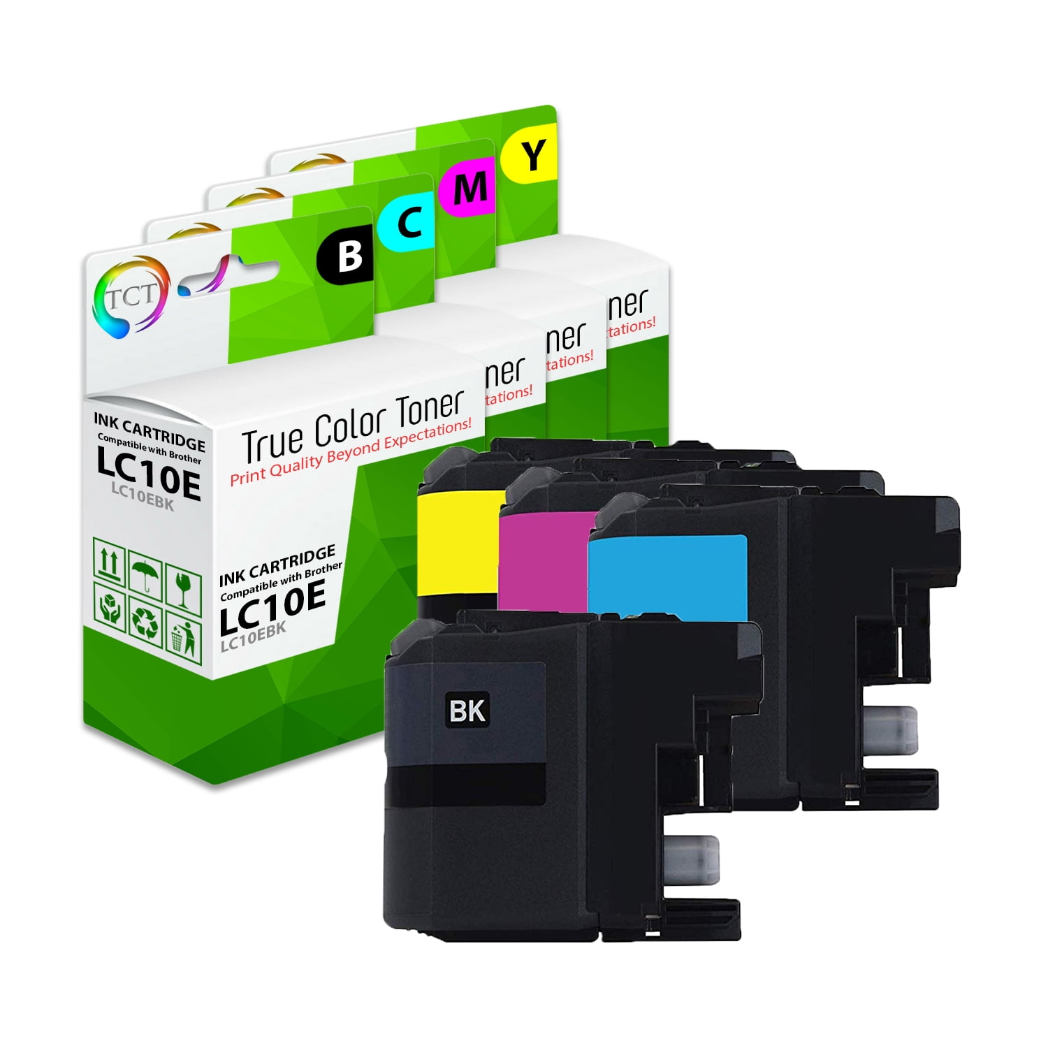 TCT LC10E Ink Cartridge 4 Pack - Premium Compatible Replacement for ...