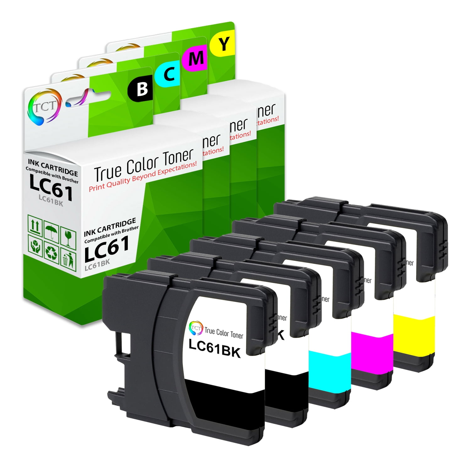 TCT LC61 Ink Cartridge 5 Pack - Premium Compatible Replacement for ...