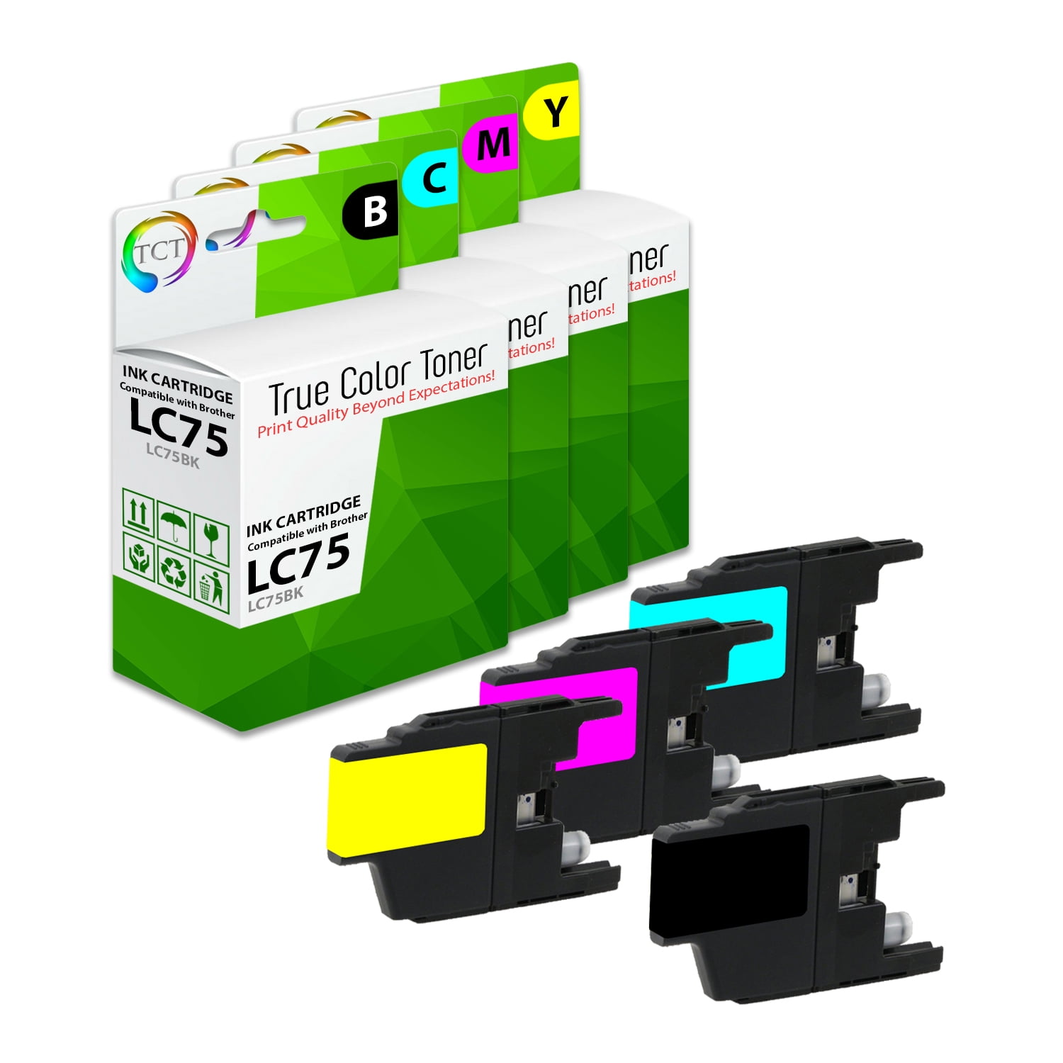 TCT Compatible Colored Printer Toner Ink Cartridge Replacement for ...
