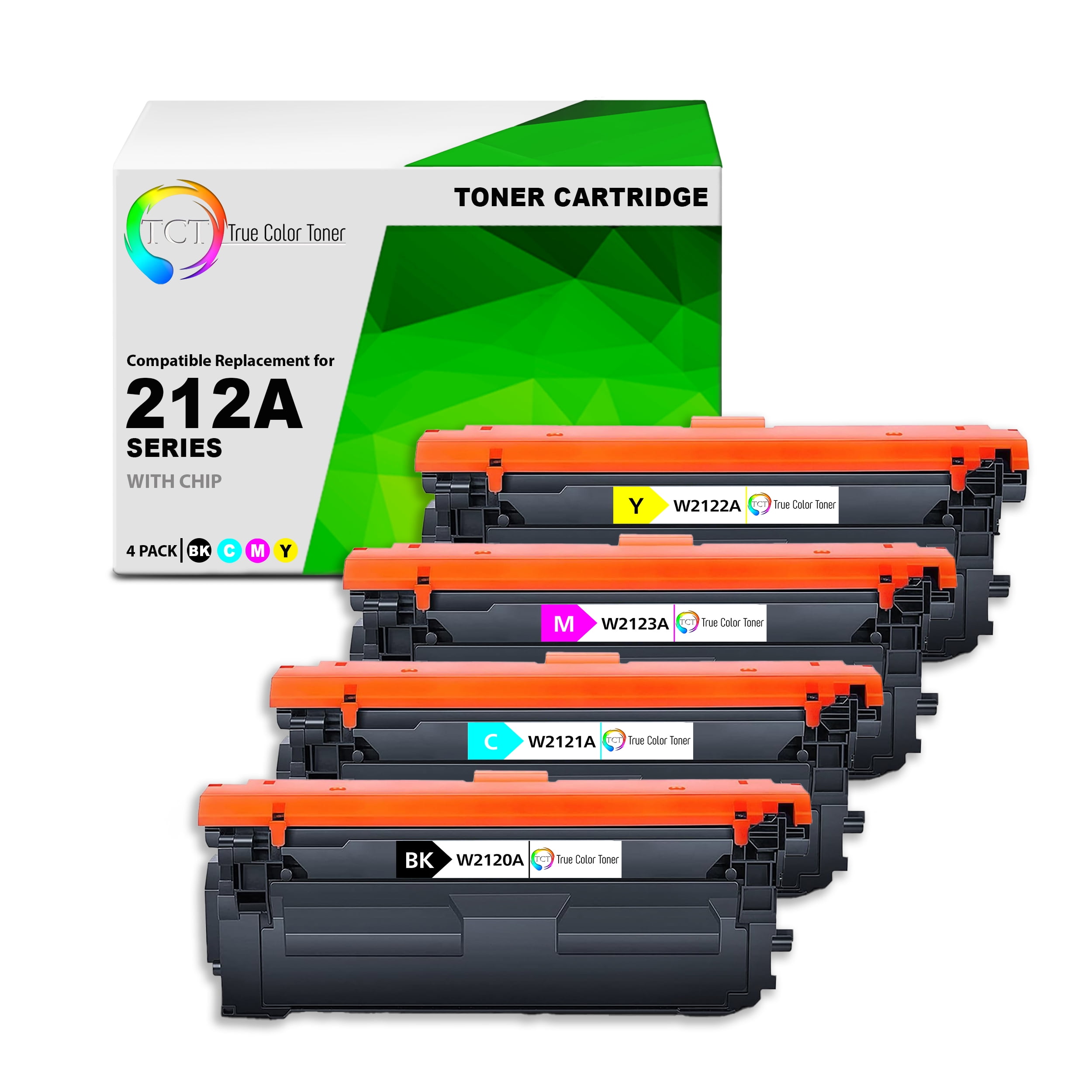 TCT 212A Toner Cartridge 4 Pack - Compatible With HP 212A W2120A W2121A ...
