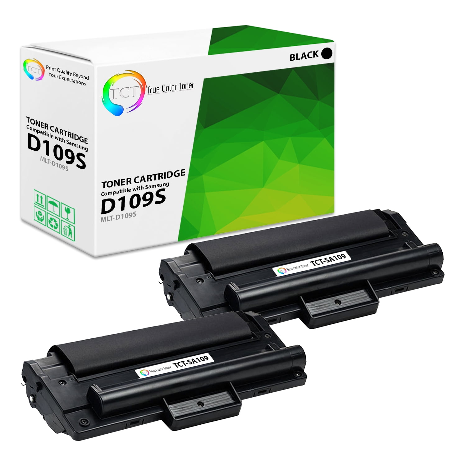 TCT D109S Toner Cartridge 2 Pack - Premium Compatible Replacement for ...