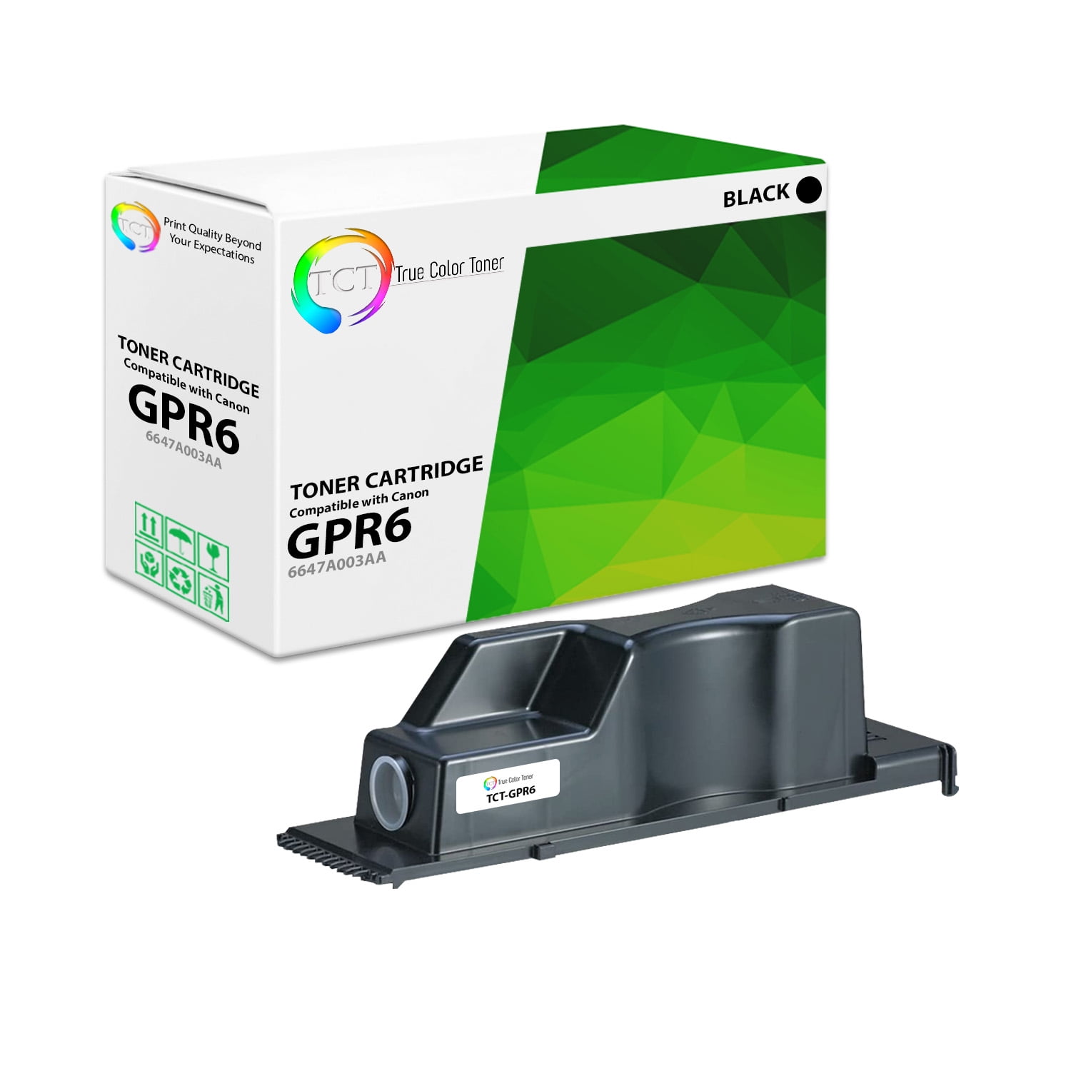 TCT GPR6 Toner Cartridge - Premium Compatible Replacement for Canon GPR6 6647A003AA Black ...