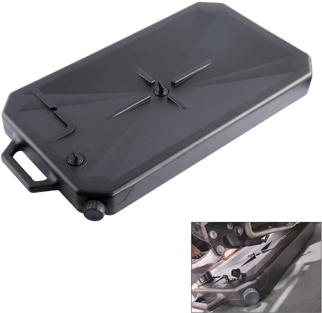 TCT-MOTORPARTS ABS Oil Drain Pan w/Spout Low Profile Fit for Harley ...