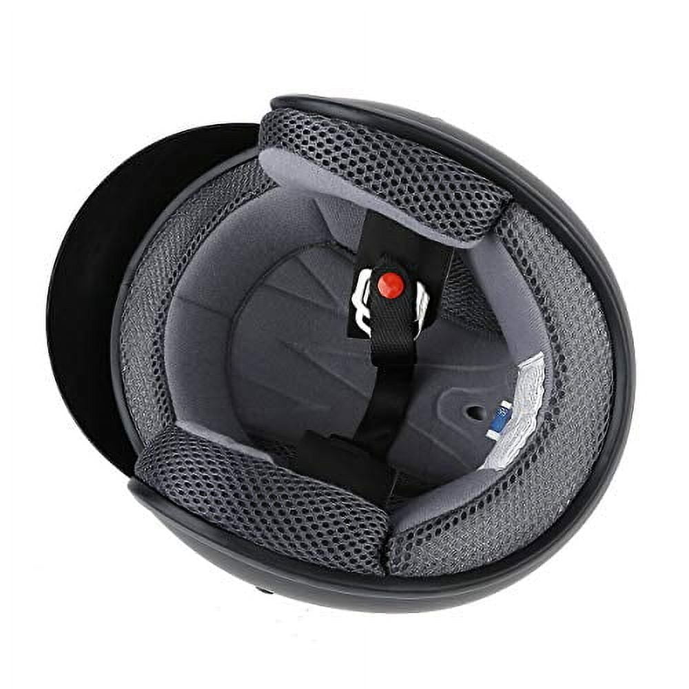 TCT-MOTORPARTS DOT Adult Helmet3/4 Open Face Sun Shield Scooter Street ...