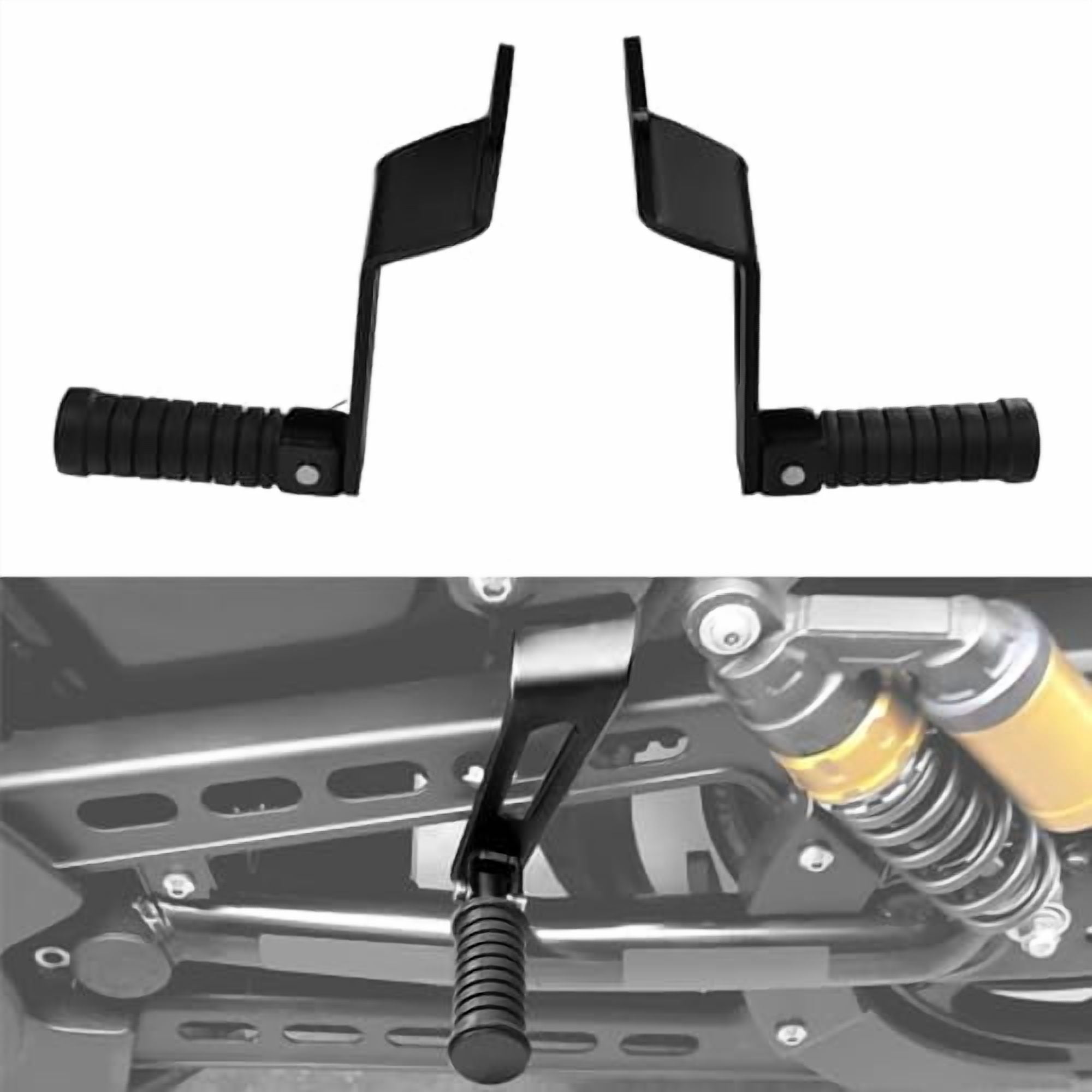 TCT-MOTORPARTS L&R Rear Passenger Foot Peg Footrest Bracket Fit for ...
