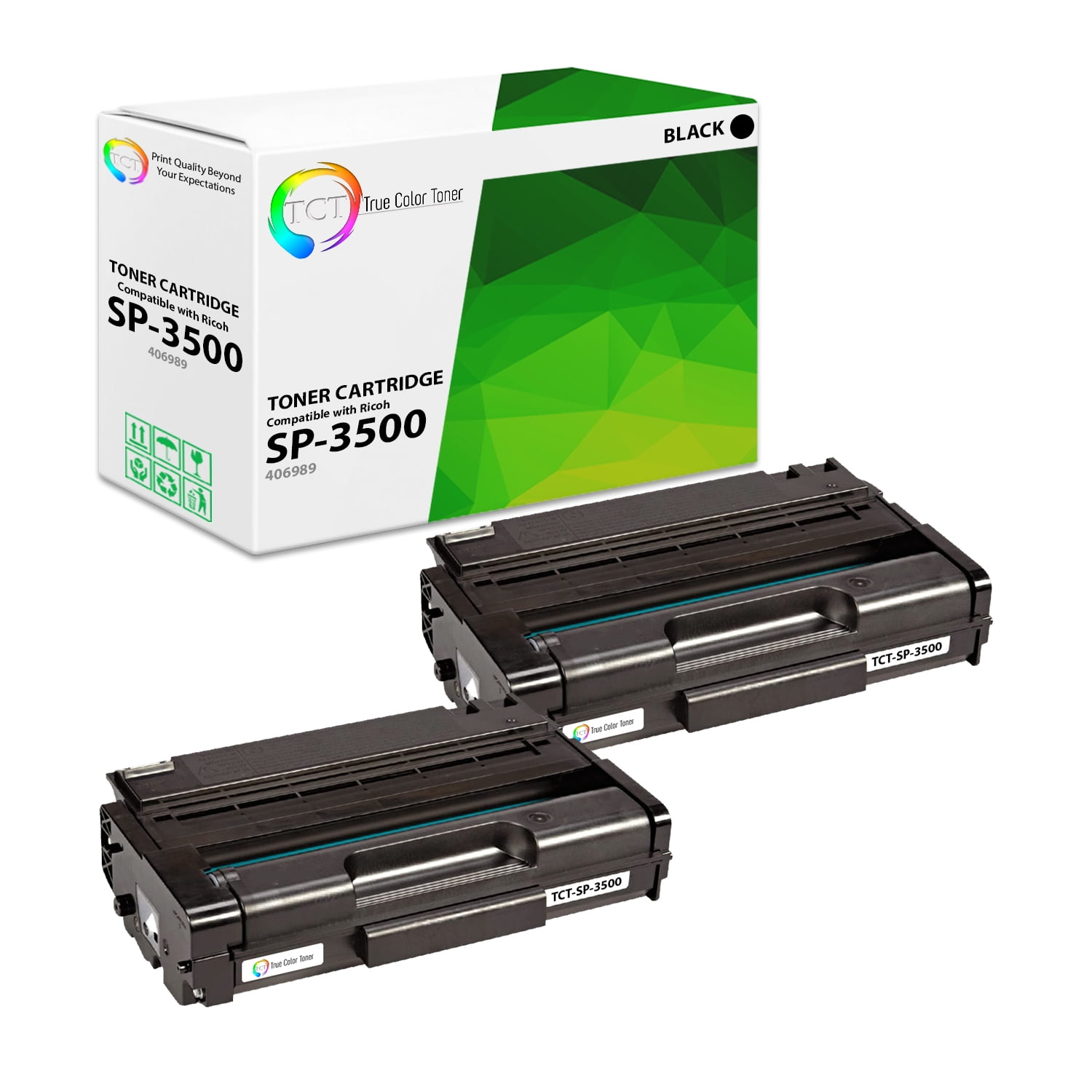 TCT SP-3500 Toner Cartridge 2 Pack - Premium Compatible Replacement for ...