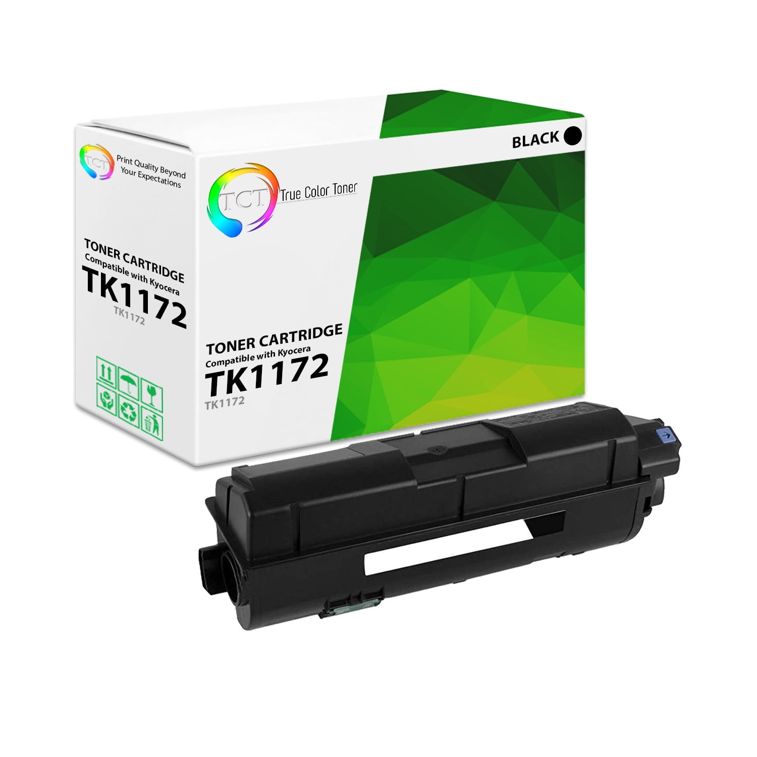 TCT Compatible Laser Printer Ink, Toner Cartridge Replacement for Kyocera TK-1172 Series - 1 ...