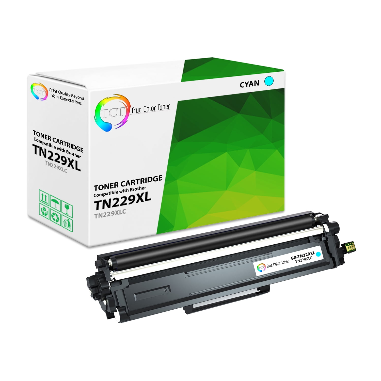 TCT TN229 Cyan Toner Cartridge - Compatible With Brother TN229 TN229XLC ...