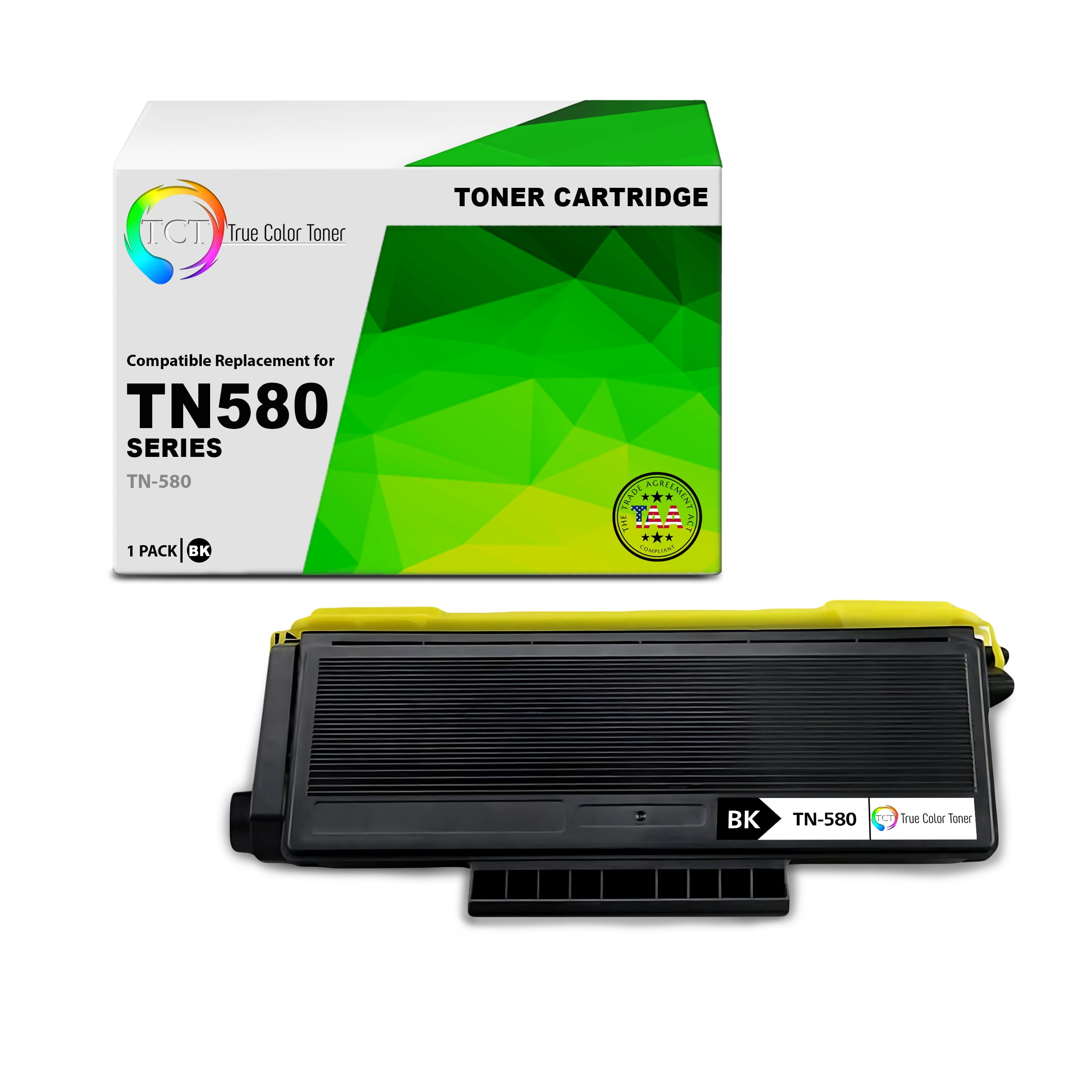 TCT TN580 Toner Cartridge - TAA Compliant Compatible With Brother TN ...