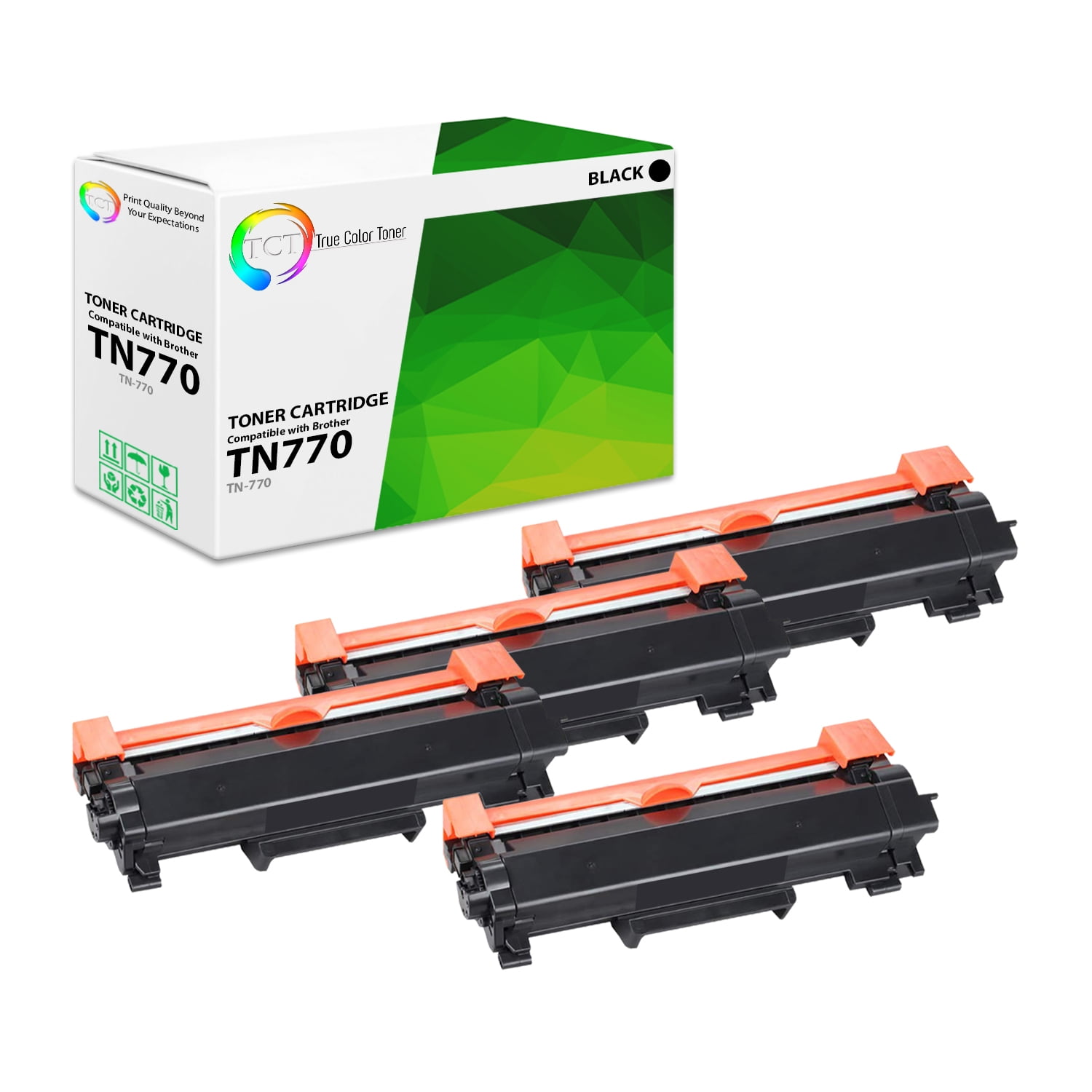 TCT TN770 Toner Cartridge 4 Pack - Premium Compatible Replacement for ...