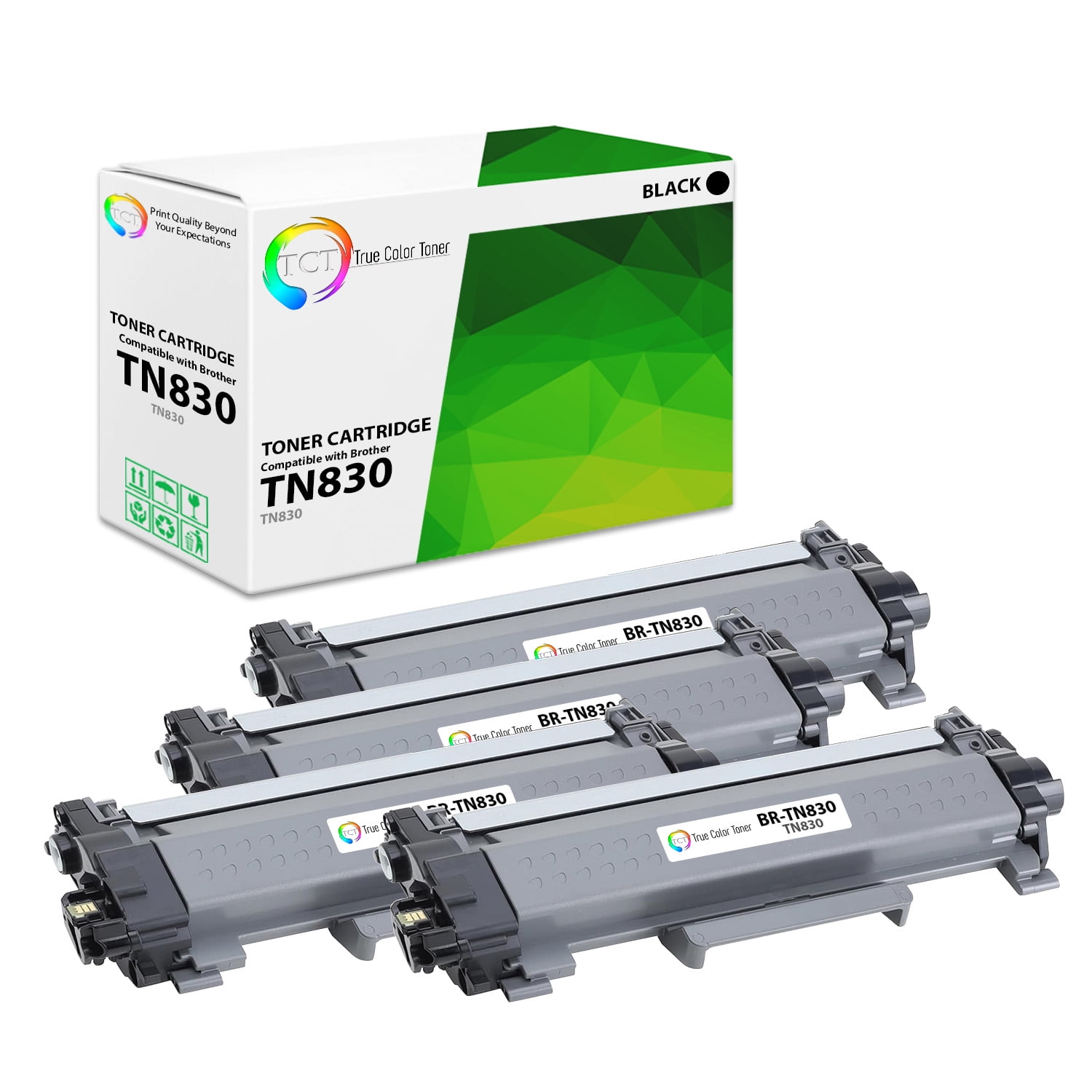 TCT TN830 Toner Cartridge 4 Pack - Premium Compatible Replacement for ...