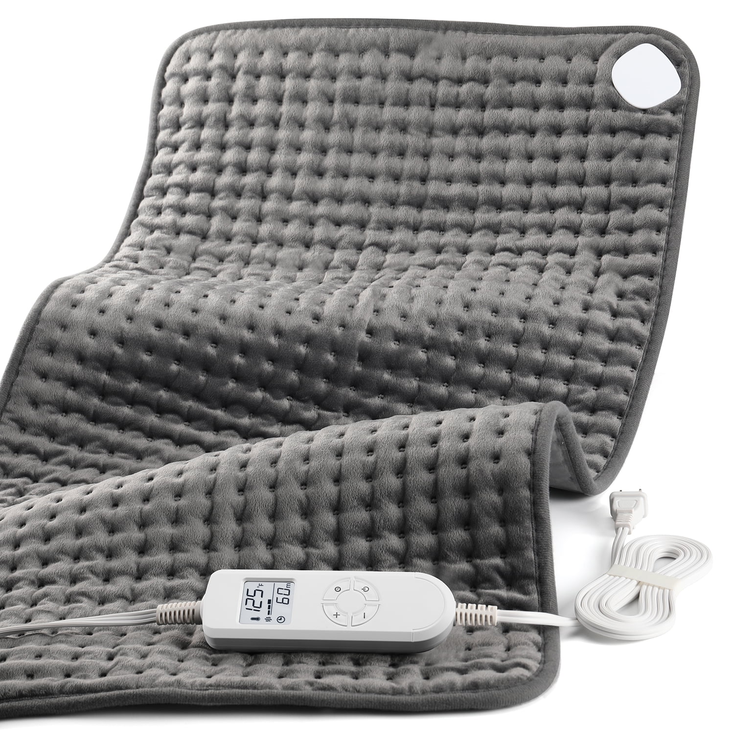TCVOR 17"x33" Electric Heating Pad for Pain Relief, 10 Settings, 4 ...