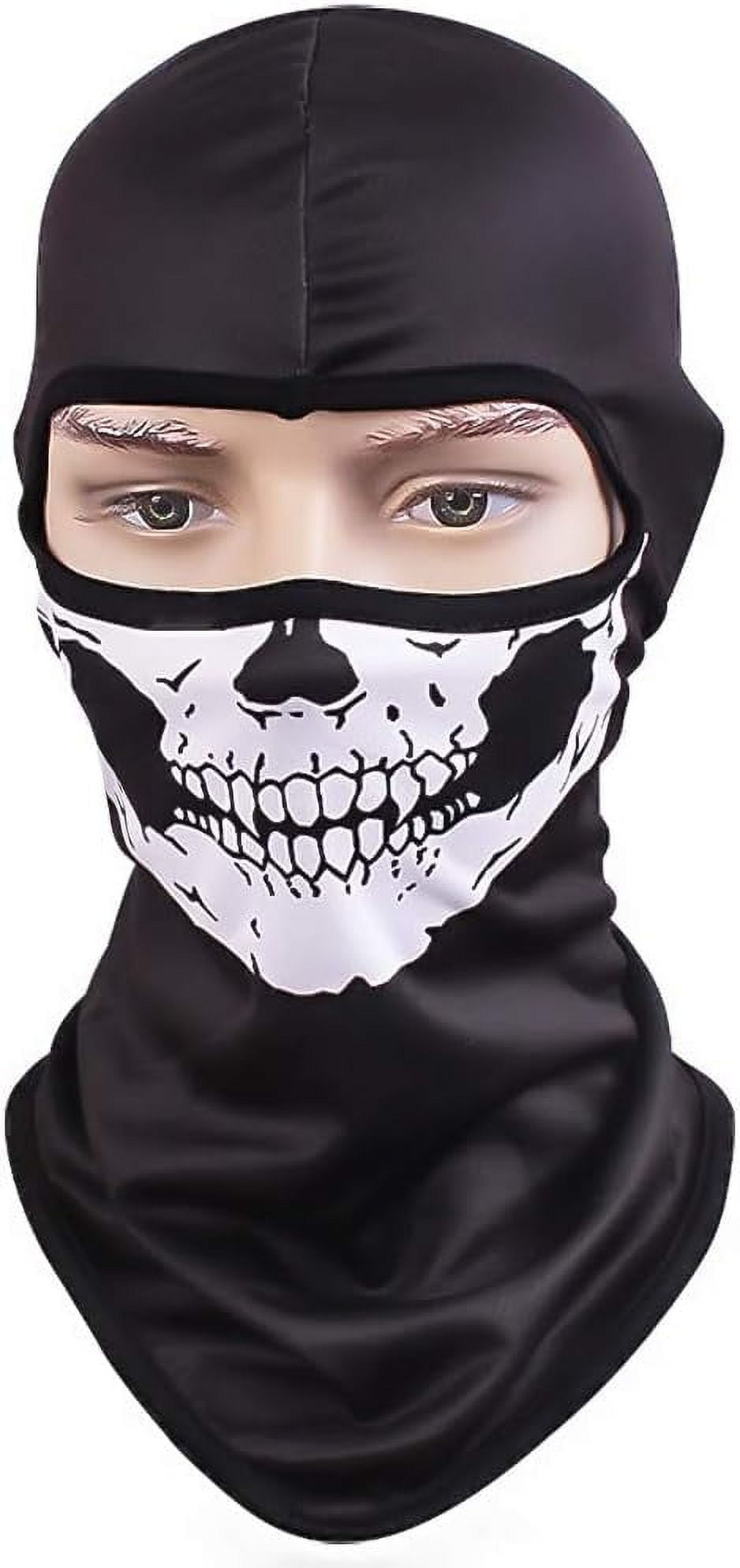 tclian Skull Mask Balaclava, Ghost Skeleton Bandana, Polyester Full ...