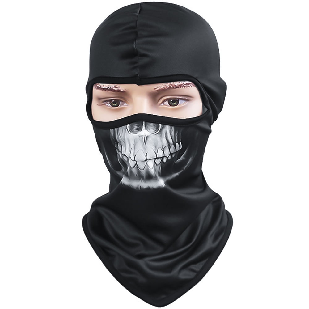 TClian Skull Mask Balaclava Ghost Skeleton Bandana Motorcycle Full Face ...