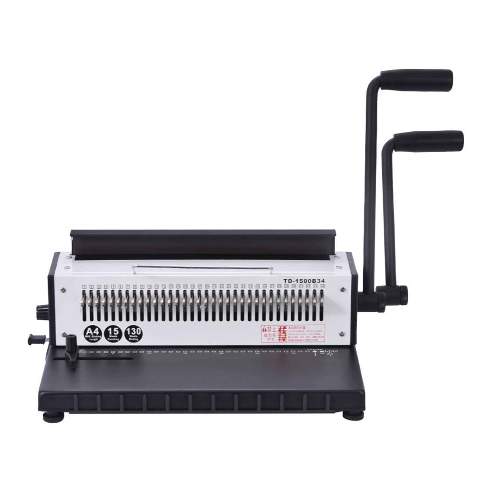 TD-1500B34 Manual Spiral Wire Binding Machine Metal 34 Punching Hole Square 4*4mm Photo Album A4 ...
