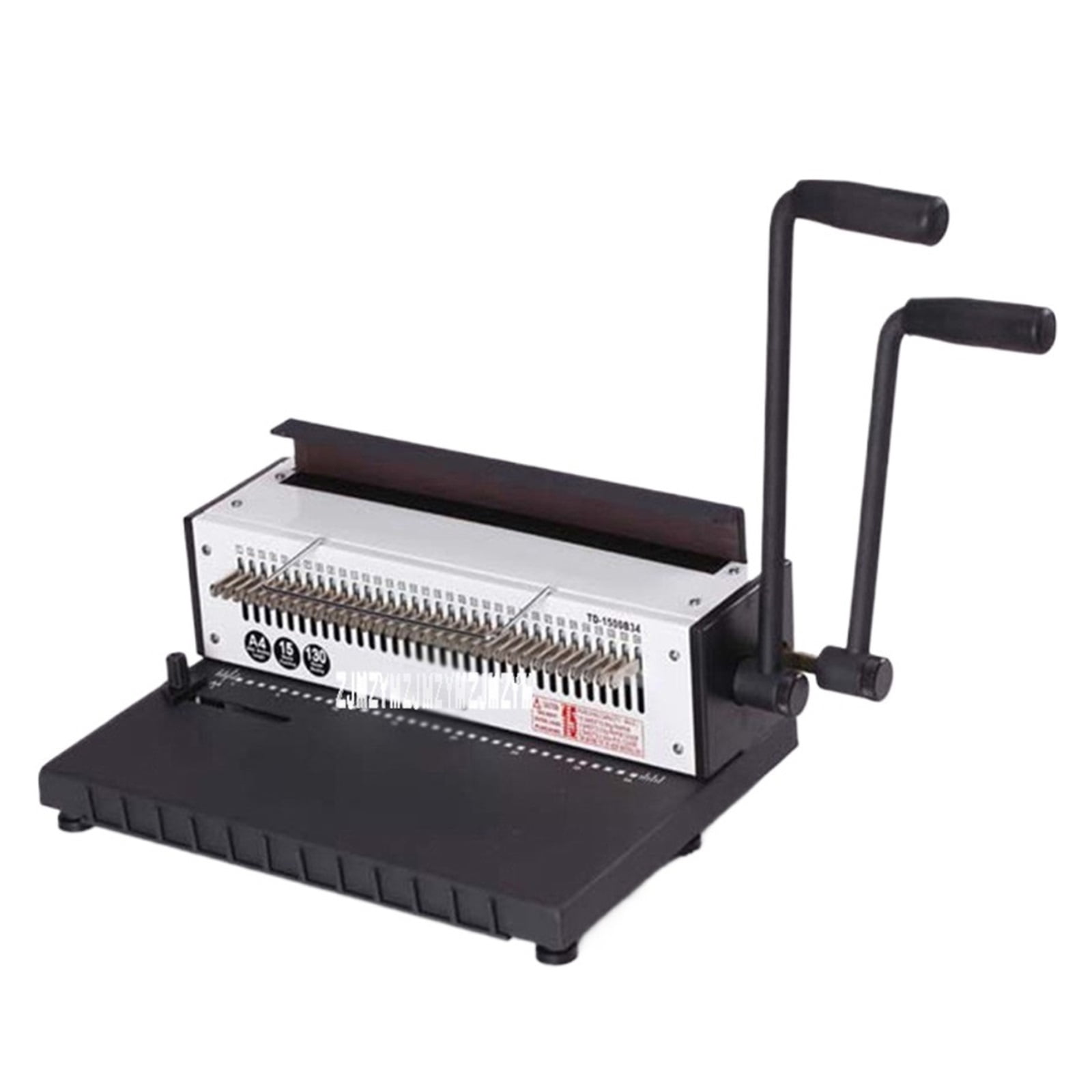 TD-1500B34R Manual Spiral Wire Binding Machine Round 4.5mm 34 Punching ...