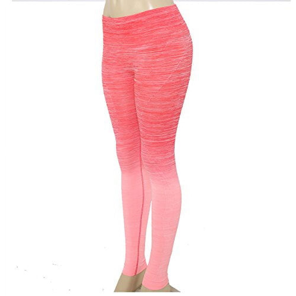 TD Collections Girl's Slim Two Tone Workout Full Length Yoga Pants (L ...