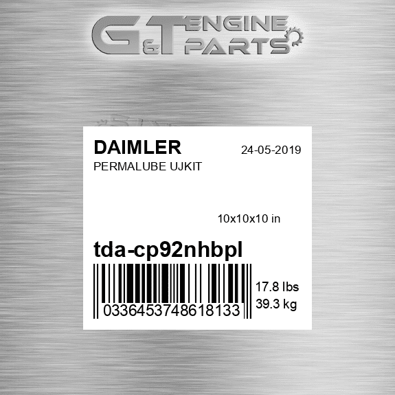 TDA CP92NHBPL PERMALUBE UJKIT fits DAIMLER (New OEM) - Walmart.com