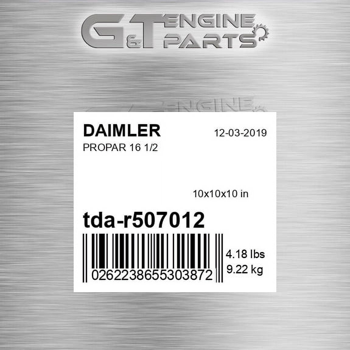 TDA R507012 PROPAR 16 1/2 fits DAIMLER (New OEM) - Walmart.com