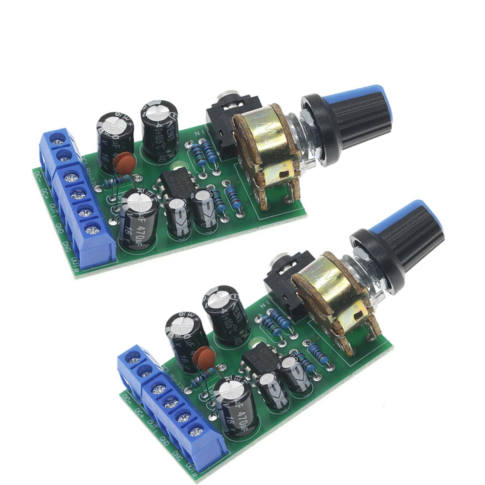 TDA2822M Stereo Amplifier Board Efficient with 3.5mm Auditory Input ...