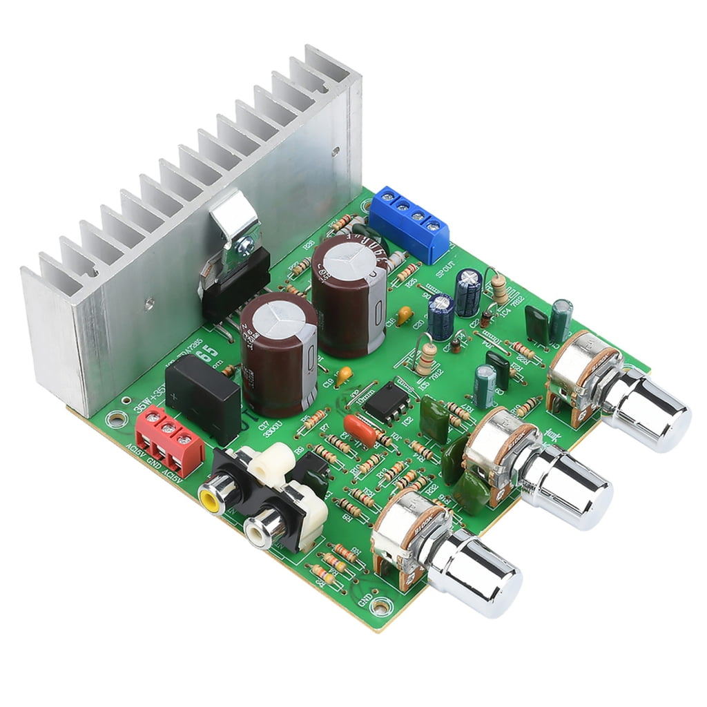 TDA7265 12-15V Hifi Power Amplifier Board 4558 2.0 Channel Preamplifier ...