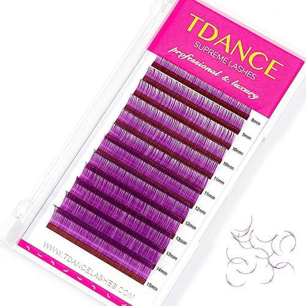 TDANCE Colorful lashes extension CC Curl 0.07mm Thickness Semi ...