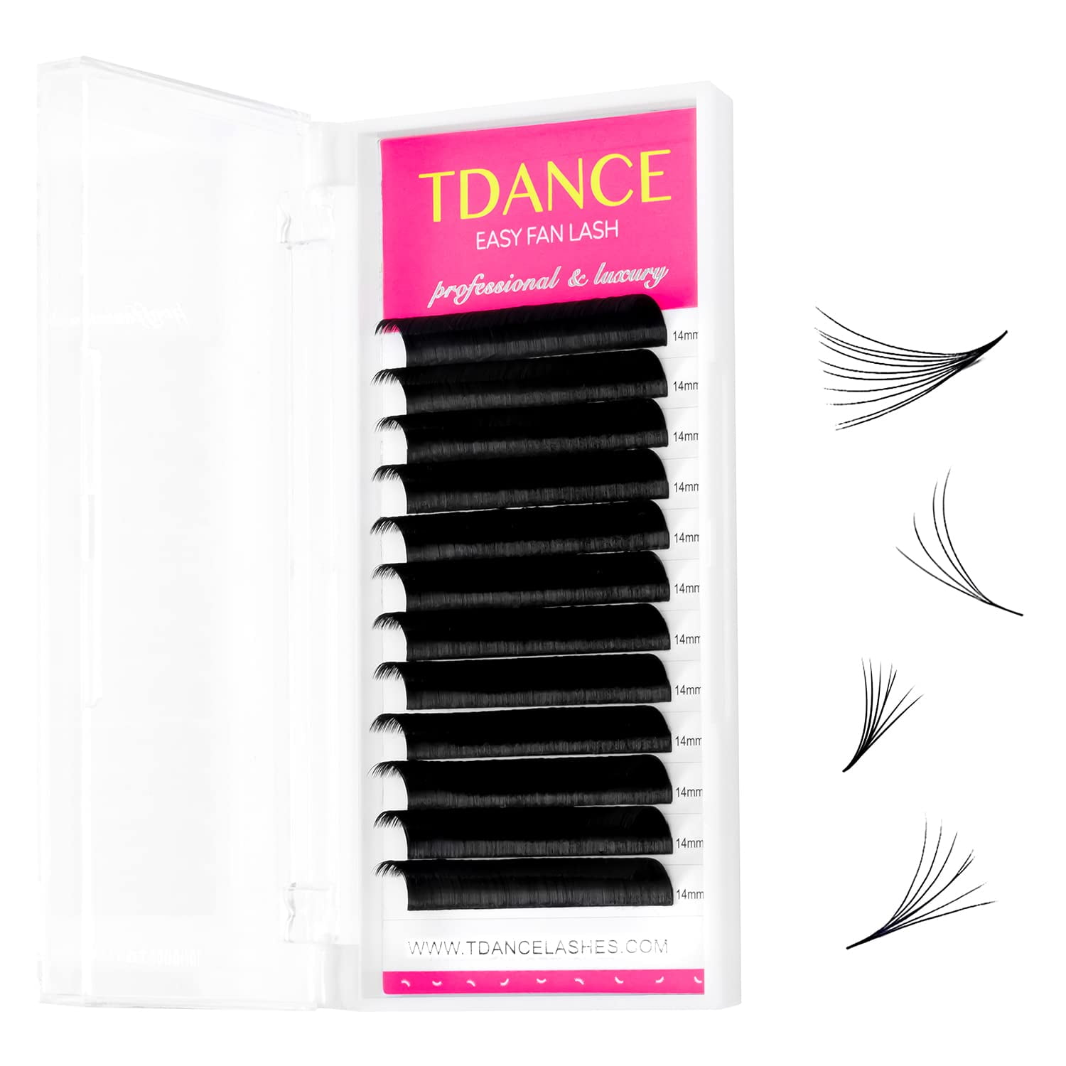 TDANCE Eyelash Extension Supplies IFF17 Rapid Blooming Volume Eyelash ...