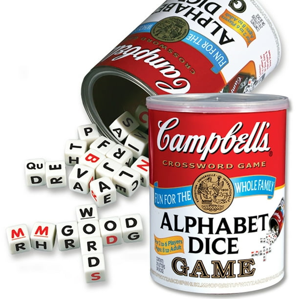 TDC Games Campbell's Alphabet Dice Game - 36 Dice -2-6 Players ...
