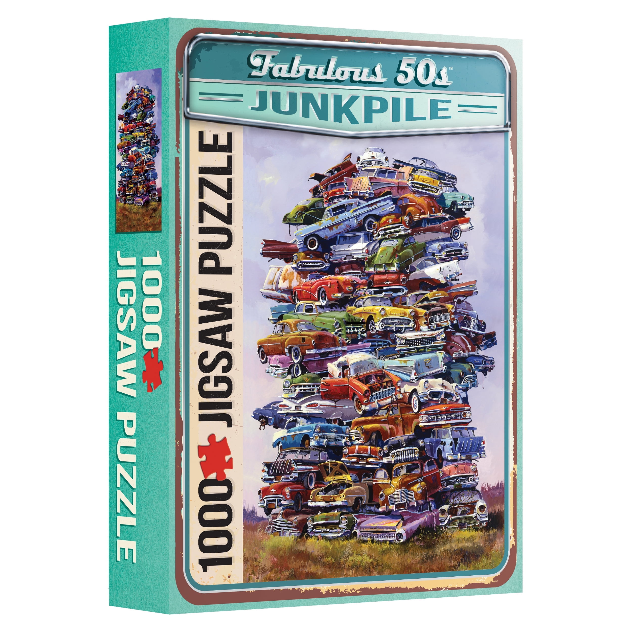 TDC Games Fabulous 50s Junkpile Jigsaw Puzzle - 1000 Pc - 26.75 x 19.25 ...