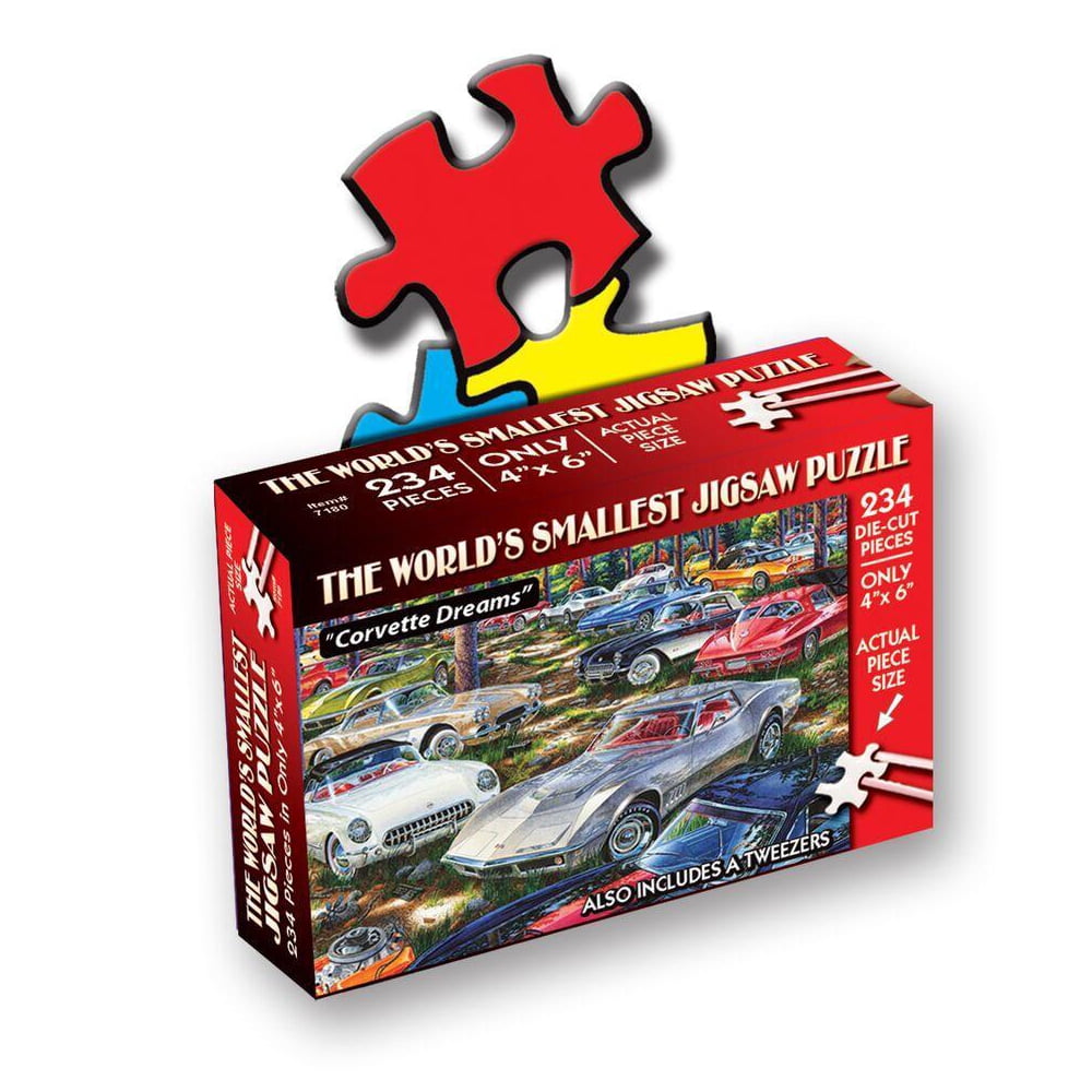 TDC Games World's Smallest Die Cut Jigsaw Puzzle - Corvette Dreams - 4 ...