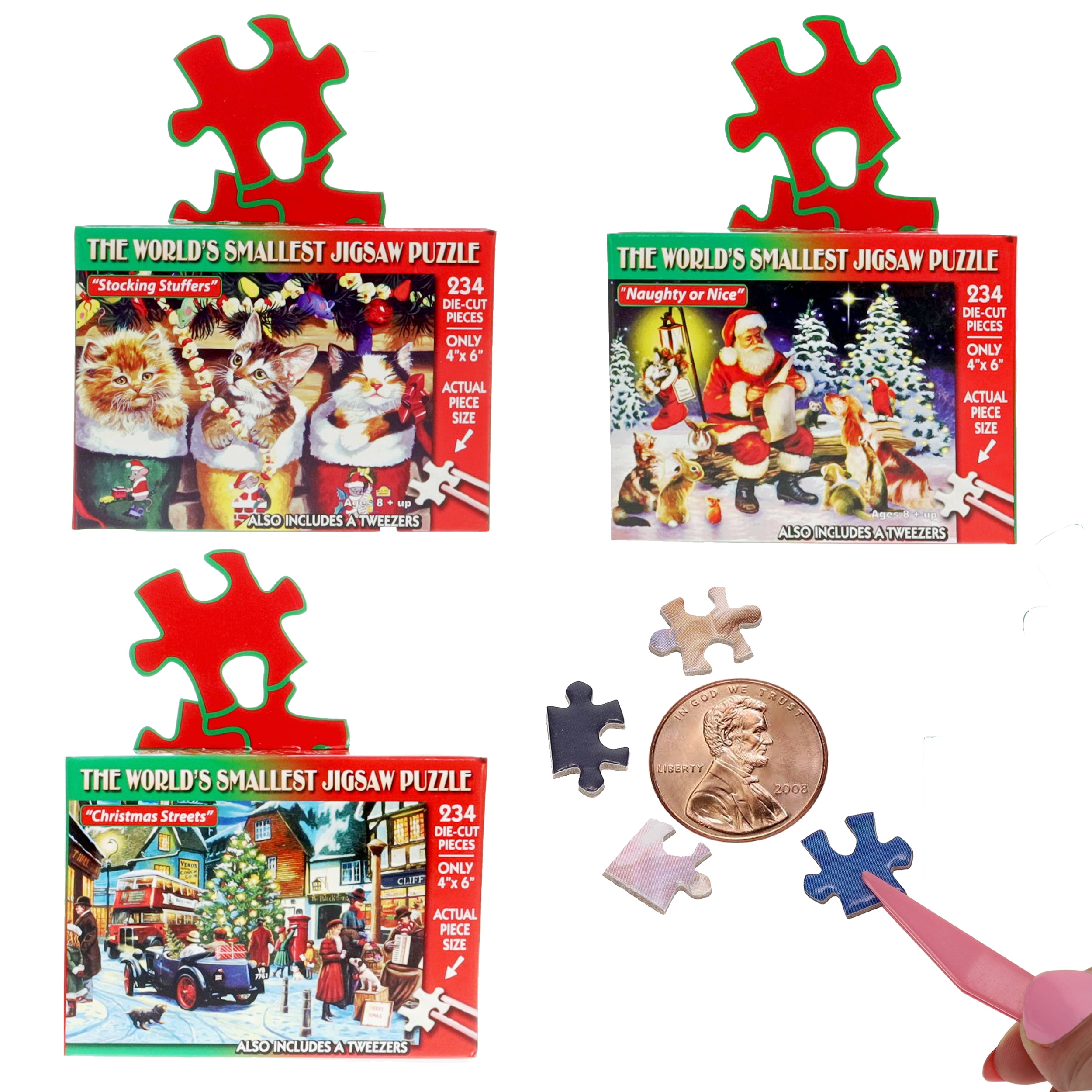 TDC Games World’s Smallest Jigsaw Puzzle - Stocking Stuffers, Christmas ...