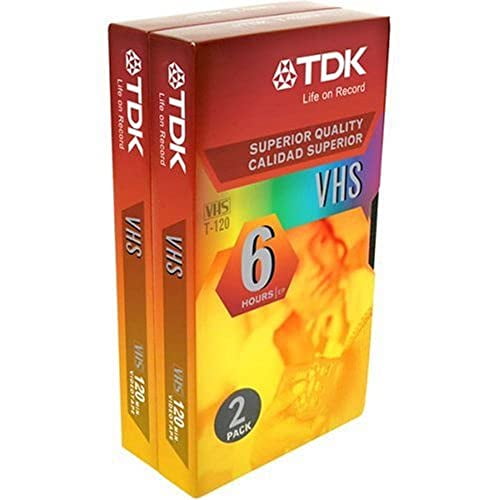 TDK 2-Pack VHS Tapes (ST120XPS2) - Walmart.com