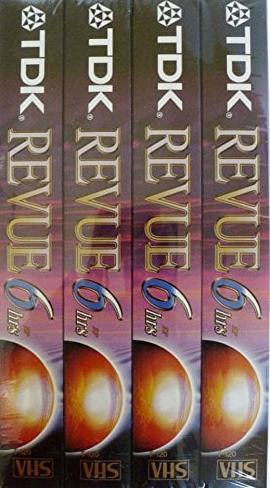 TDK 4 Pack T-120 VHS Video Tape - Walmart.com